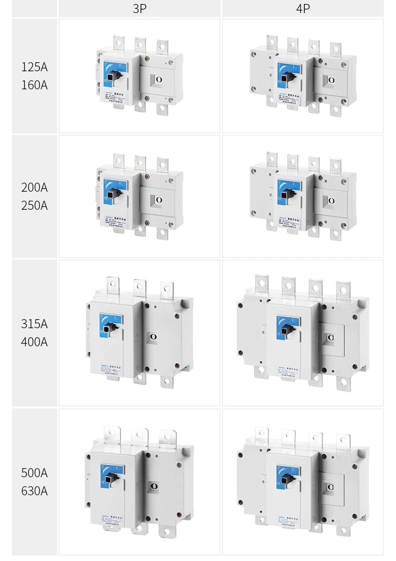 Ukf Ip65 Ac Isolator Switch 3 Pole 4 Pole 20a 30a 40a 50a 63a - Buy Ac ...