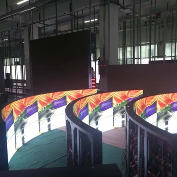 Building Wall Mounted Indoor Curved Led Screen P2 P2.5 P3 P2.97 P4.81 ...