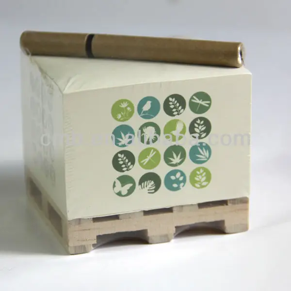 Recycled Paper Wooden Pallet Memo Cube With Pen - Buy Wooden Pallet ...