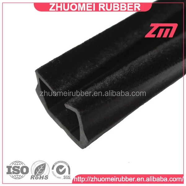 Flocking Rubber Sliding Window Glass Channel - Buy Sliding Glass ...