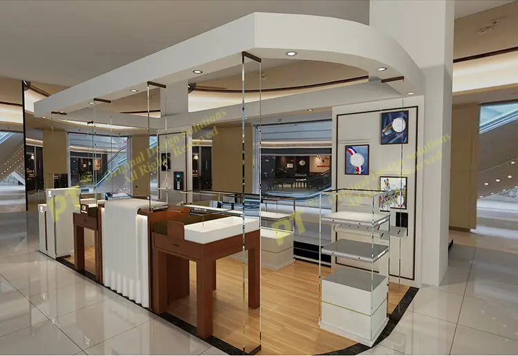 Retail Tall Portable Display Tower Case Stand Rotating Watch Display ...