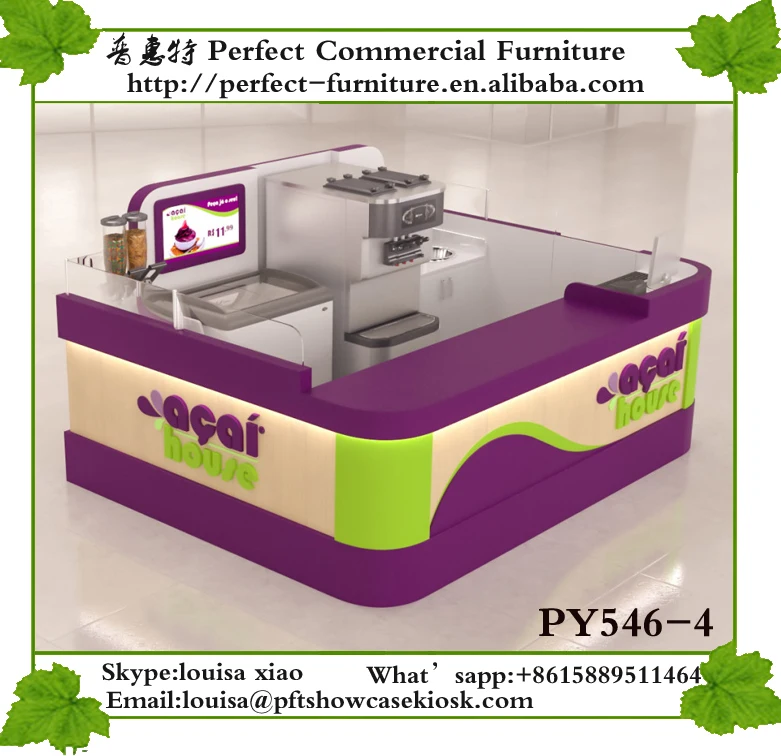 Perfect Bubble Tea Milkshake Kiosk Electric Fast Food Vending Kiosk ...