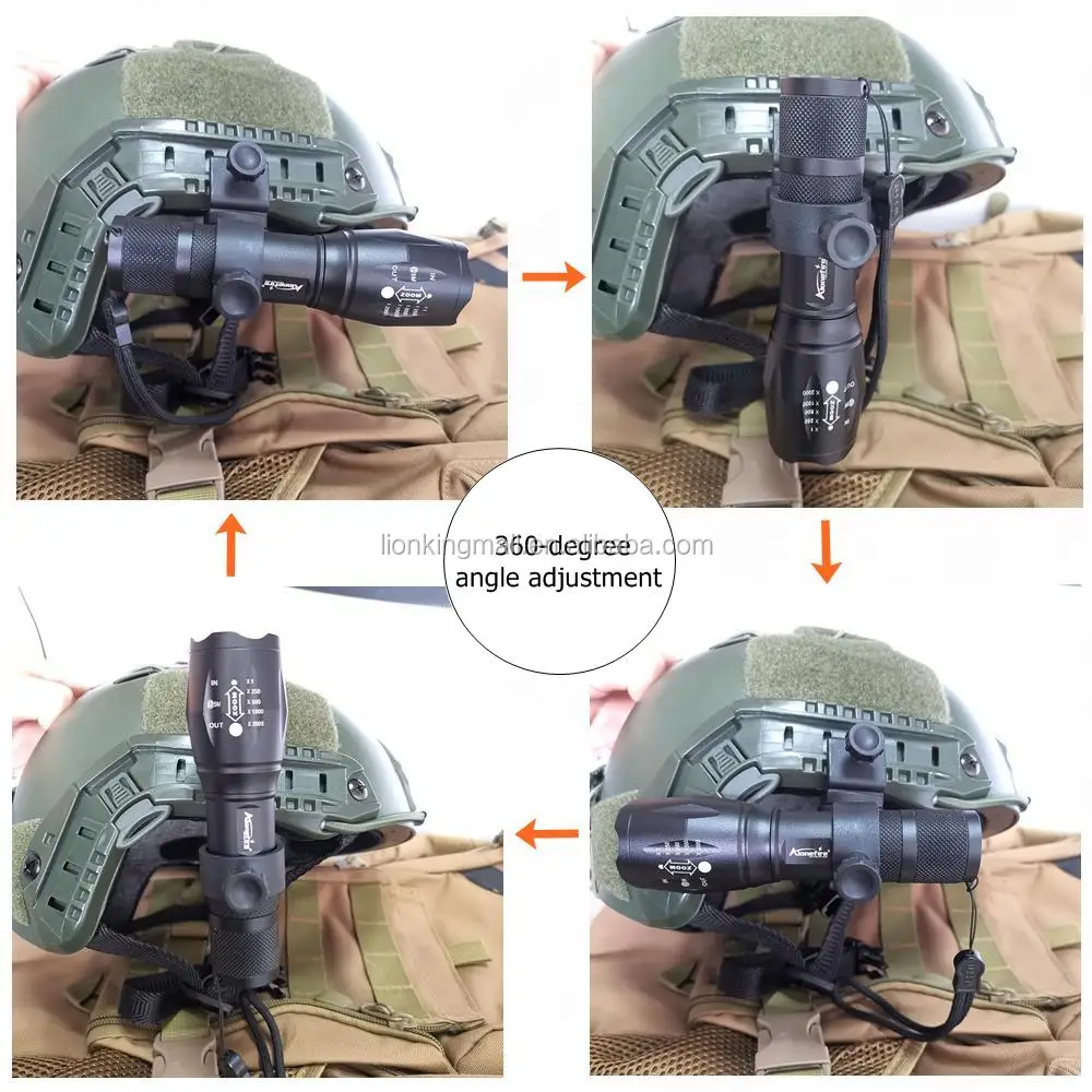 Alonefire M370 - Adjustable Tactical Helmet Light Mount
