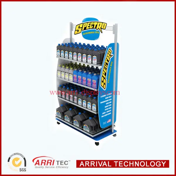 Gas Station Metal Engine Oil Shelf Rack - Buy Gas Station Metal Engine ...