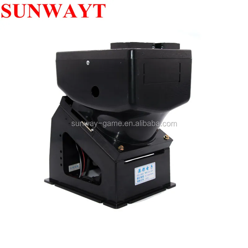 High Quality 220V Black Plastic Coin Hopper 6 Holes for Game Machine