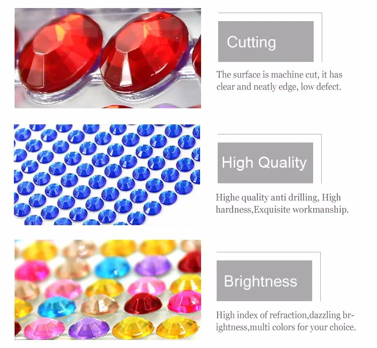 Custom Diamond Rhinestone Sheet Decorative Bottle Acrylic Flat Back ...