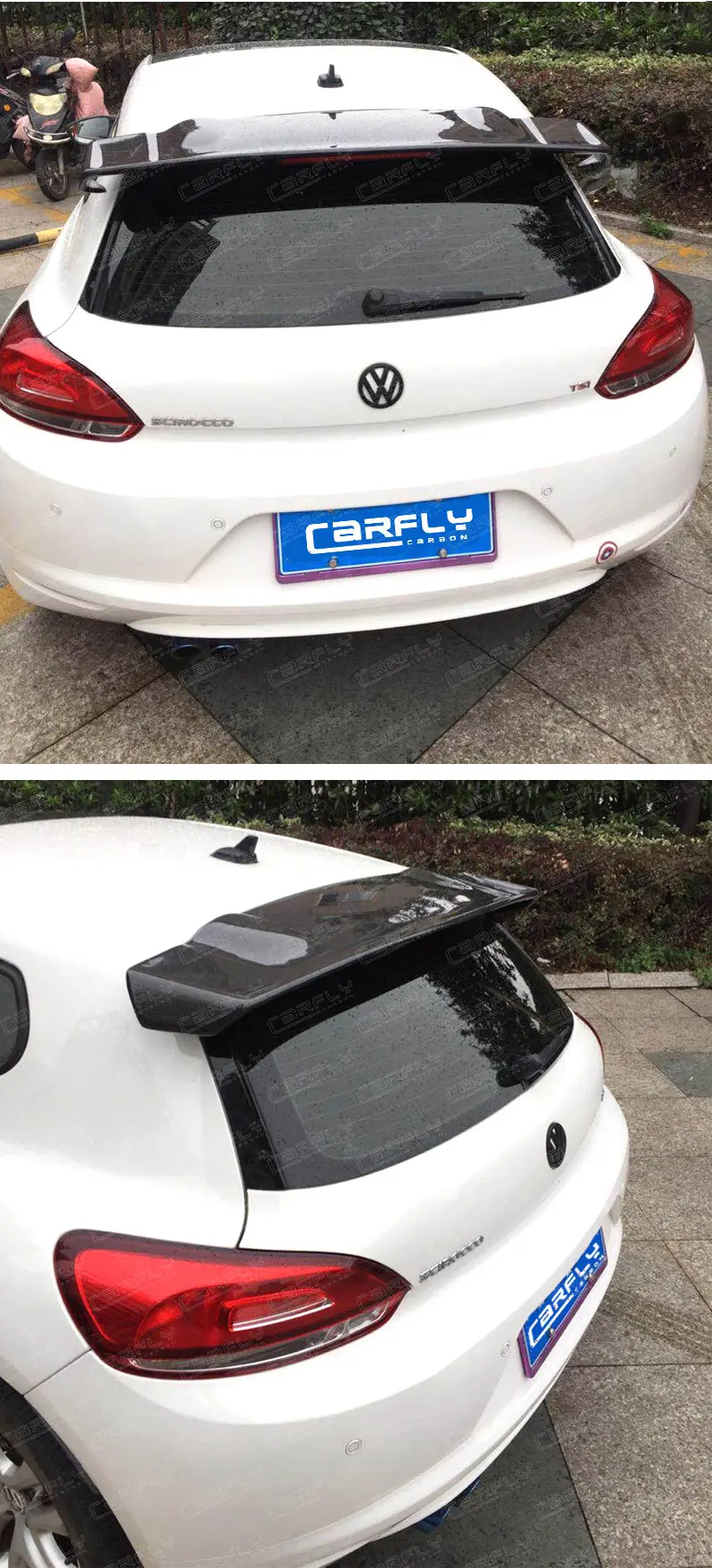Scirocco R Carbon Rear Spoiler Trunk Wing - Buy Scirocco R,Body Kit For ...