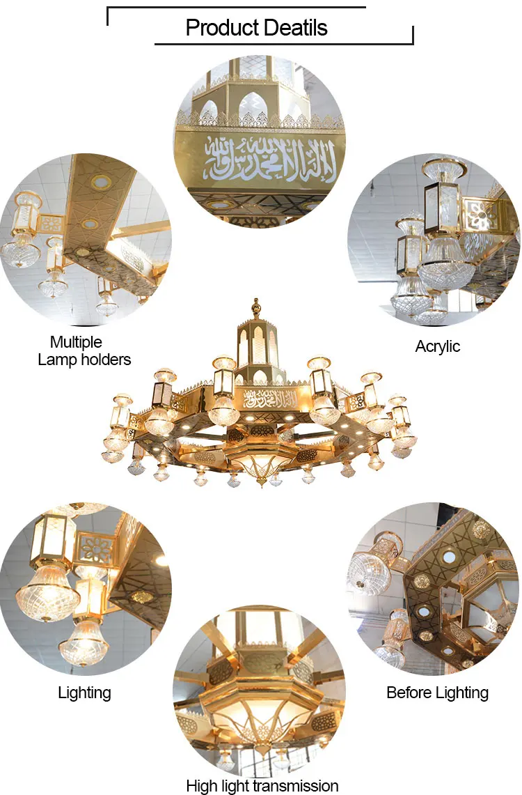 Arab Decorative Large Luxury Morocan Iron Art Pendant Lamp Lighting ...
