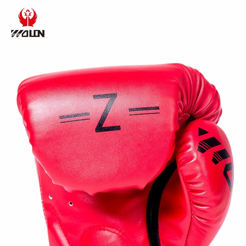 Wolon-001 Custom Logo Pu Boxing Gloves Punching Mma Training Taekwondo ...