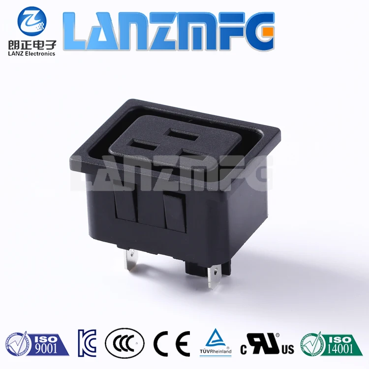 3 Pin Socket, Screw Type Power Socket C19 IEC Female Plug, Industrial ...
