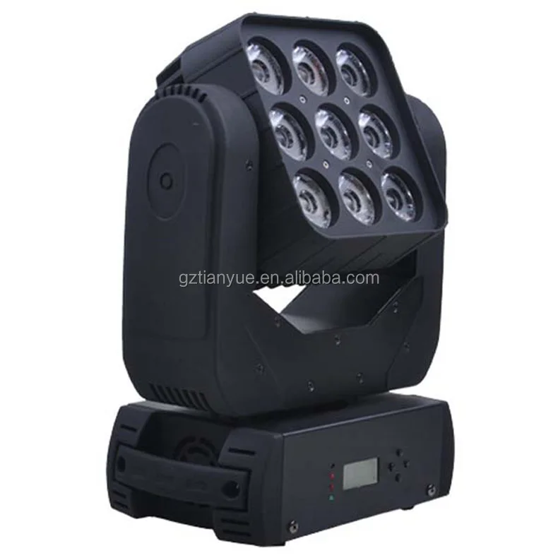 9x12w LED Matrix Moving Head Lights - 10000 Hours Lifespan
