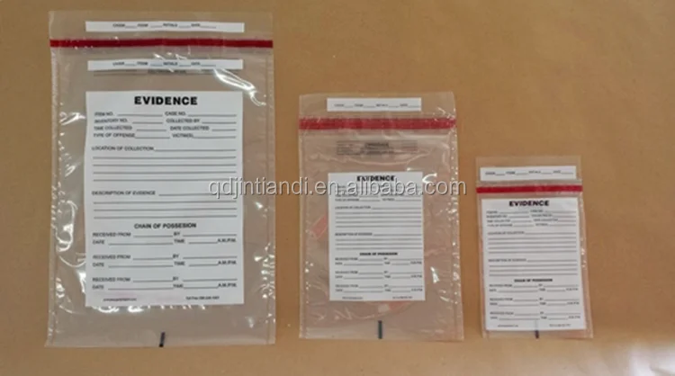 Police Evidence Bags With Adhesive Tape Police Locking Security ...