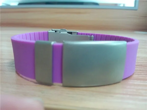 Waterproof Rubber Band Sports Wristbands Runners Identity Bracelet ...