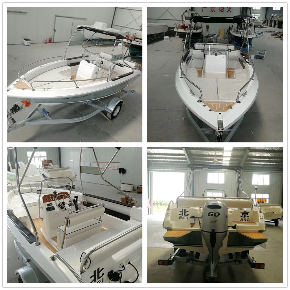 Qd 16 Ouvert En Fiber De Verre Mini Pêche Bateau À Moteur - Buy Mini ...