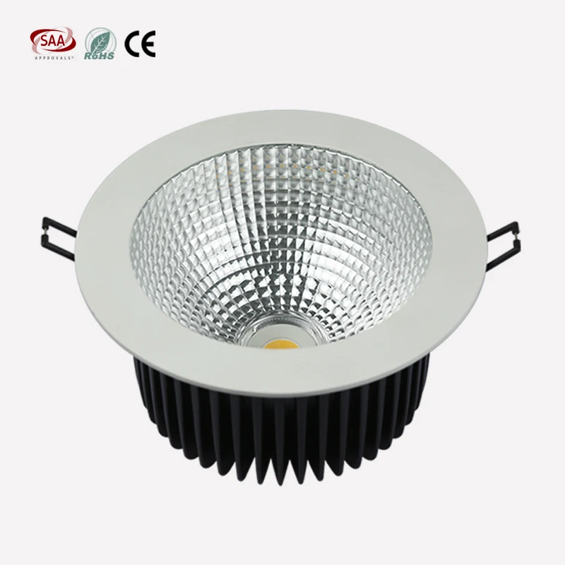 8 Inch Large Diameter 225mm Recessed Downlight 205mm Cutout Cob Led ...