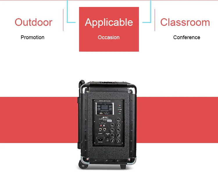Btl Portable Wireless Pa Voice Amplifier Rechargeable Trolley Speaker ...