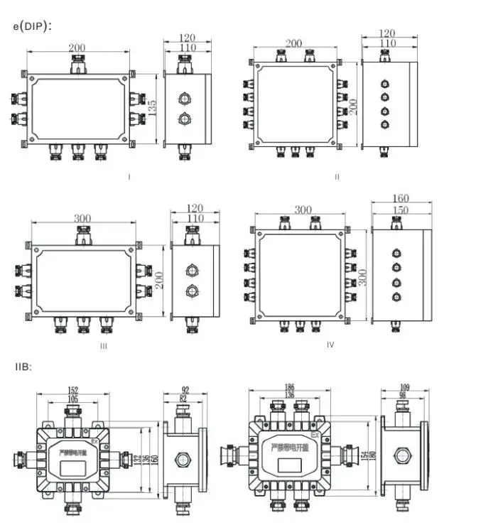 Ex JB Exd Explosion proof Junction Box IIB IIC from YITONG IP65, View IIB IIC explosion proof ...