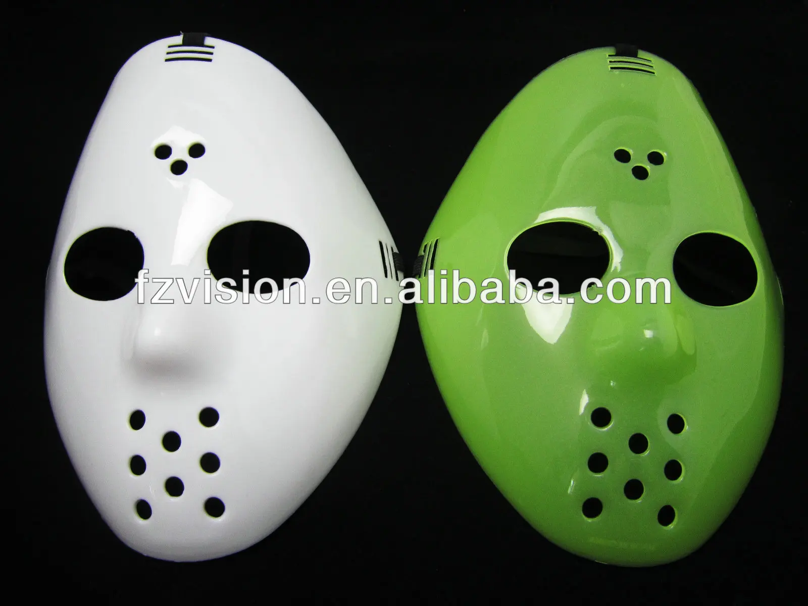 Cheap Halloween Party Plastic White Blank Red Black Jason Mask - Buy ...