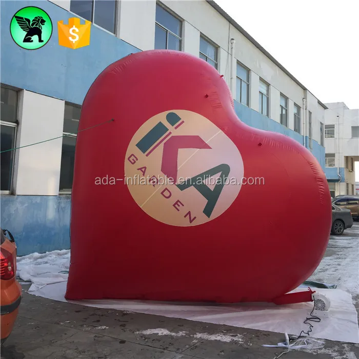 4m Giant Red Inflatable Heart Model Customized Advertising Heart ...
