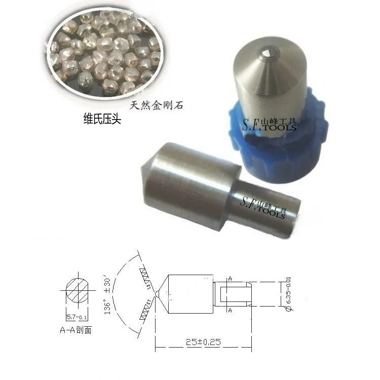 High Quality Micro Vickers Indenter Diamond For Hardness Tester ...