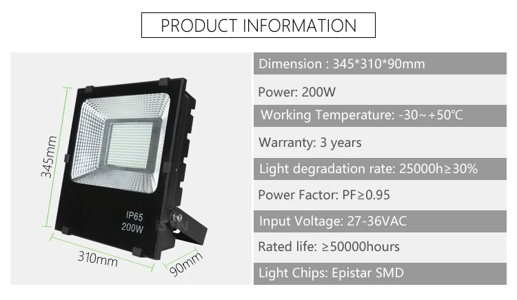 High Lumen 10w 20w 30w 50w 100w 150w 200w Smd Led Flood Light - Buy Led Flood Light,200w Led ...