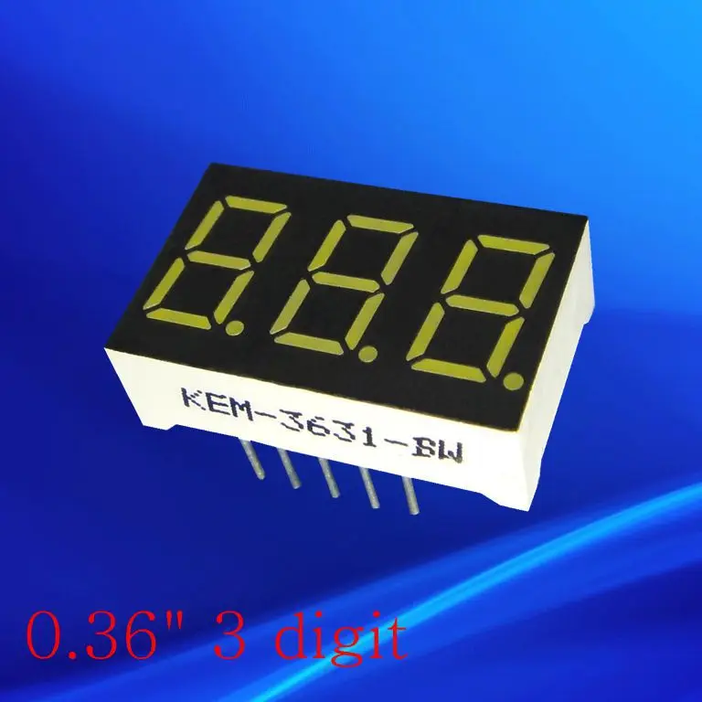 Kem 5631 Bsr 0.56" 3 Digits 7 Segment Fnd Display Seven Segment - Buy 3 ...