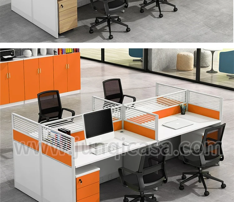 Latest Design Modern Office Table Office Desk 6 People Workstation ...