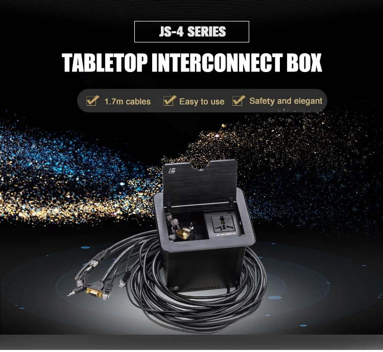 Js-440 With Multiple Av Cable Cubby Cover Flip Lid Power Hidden Socket ...