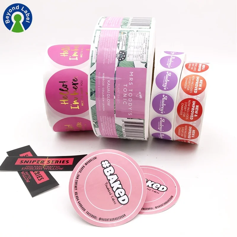 Custom Round Labels - Durable, High-Quality Stickers