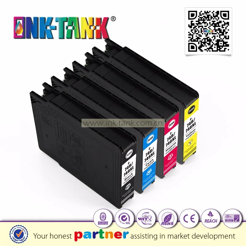 748 / 748xl Compatible Ink Cartridge For Epson Workforce Pro Wf-6090 Wf ...