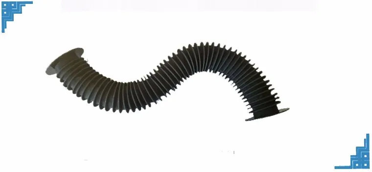 Rubber Accordion Bellow Cover Round Flexible Guard Shield For Cnc ...