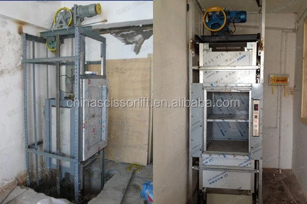 200kg Kitchen Food Lift Trolley Type Dumbwaiter Lift - Buy Trolley Type ...