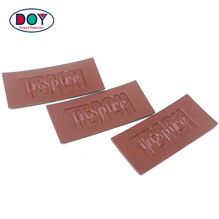 Wholesale High Quality New Design Custom Printed Debossed Name Logo Pu ...