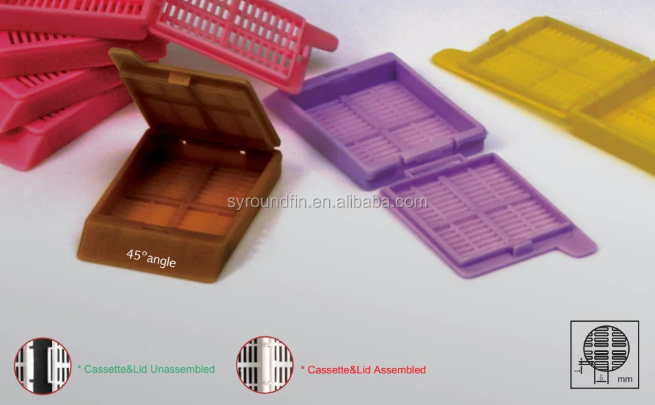 Lab Use Histology Tissue Processing Cassette With Cover - Buy Tissue ...