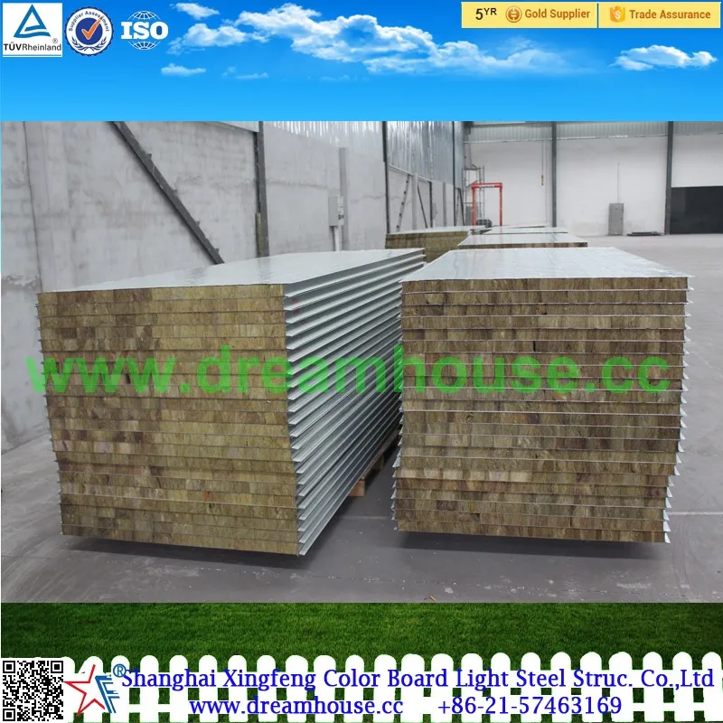 Sip Mineral Wool Sandwich Panel - Buy Rockwool Insulation Panel ...