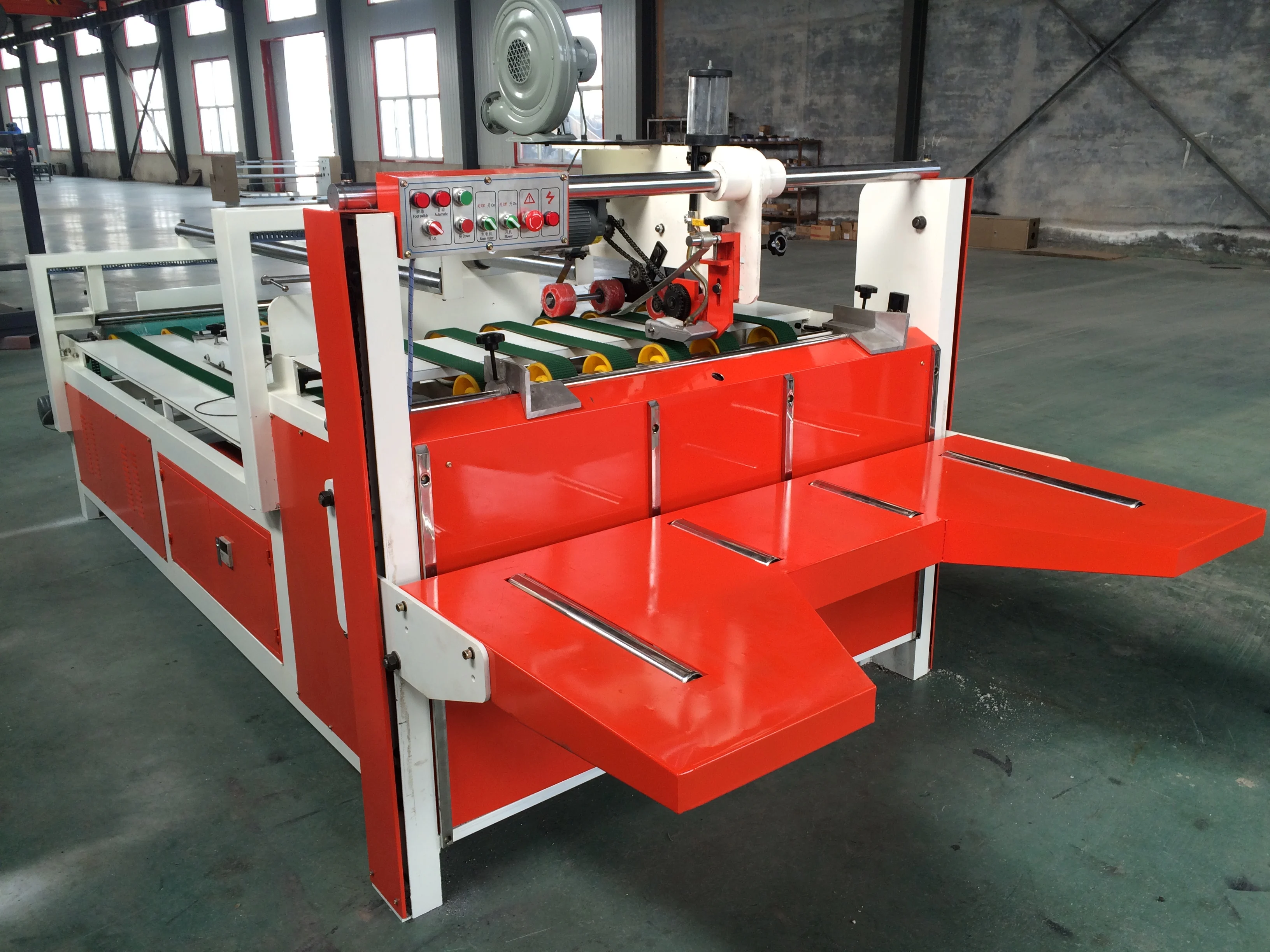 Semi Automatic Corrugated Carton Box Folder Gluer Machine - Buy Paper ...