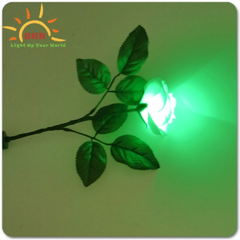 LED Multicolor Light up White Rose - Perfect for Valentine's Day