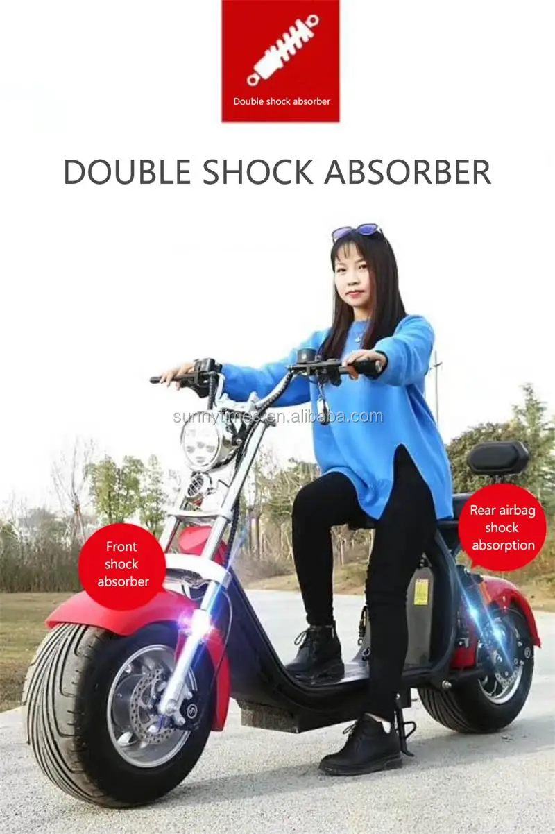 1500W Citycoco Electric Scooter with 60V Battery & 80km Range