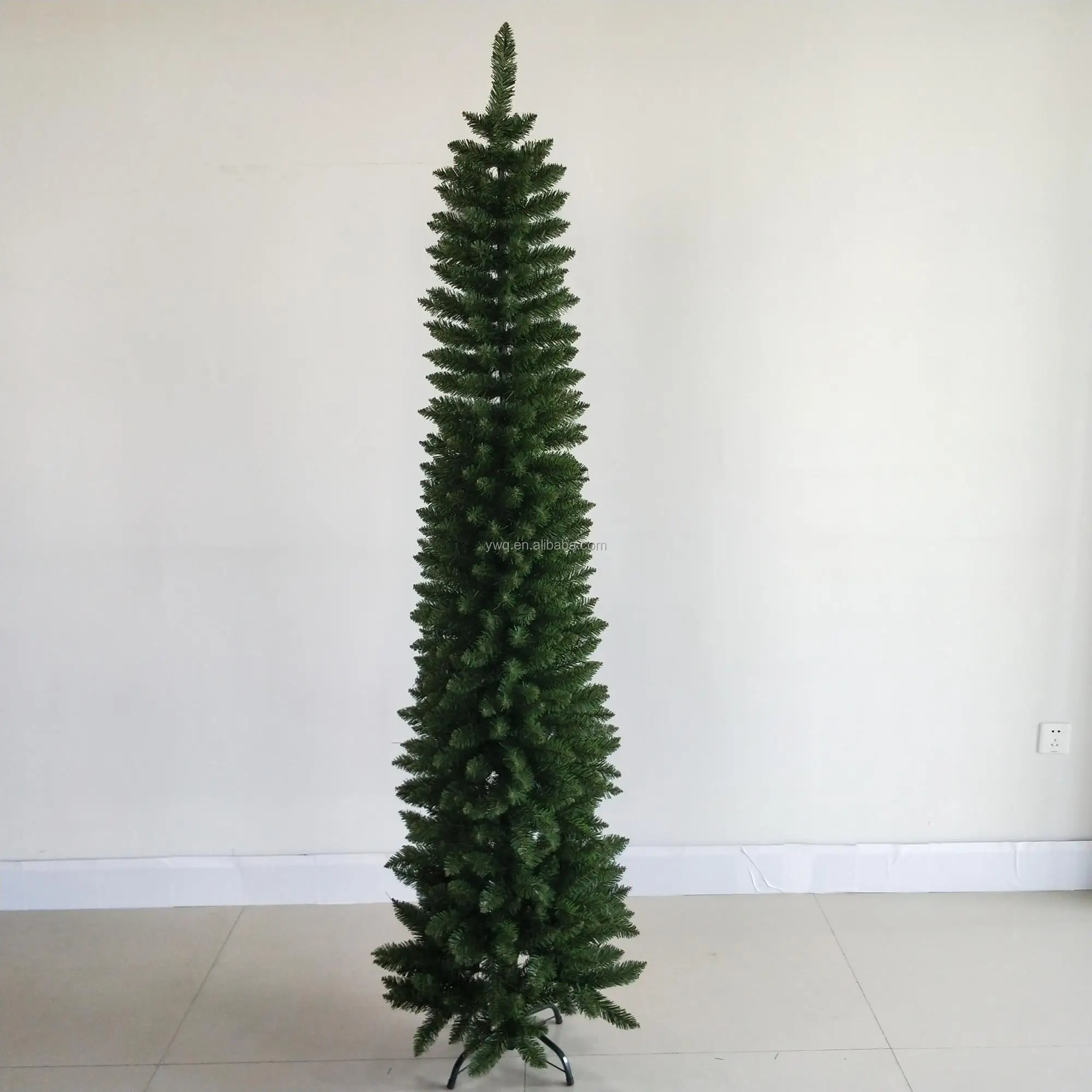 7ft(210cm) Pencil Tree Slim Christmas Tree Artificial Christmas Tree ...