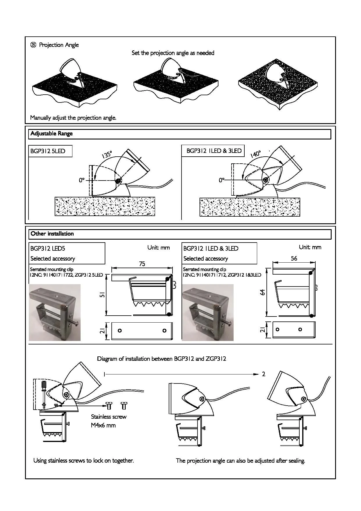 PHILIPS LED Spot Light Outdoor Lawn Light BGP312 - 50000 Hours