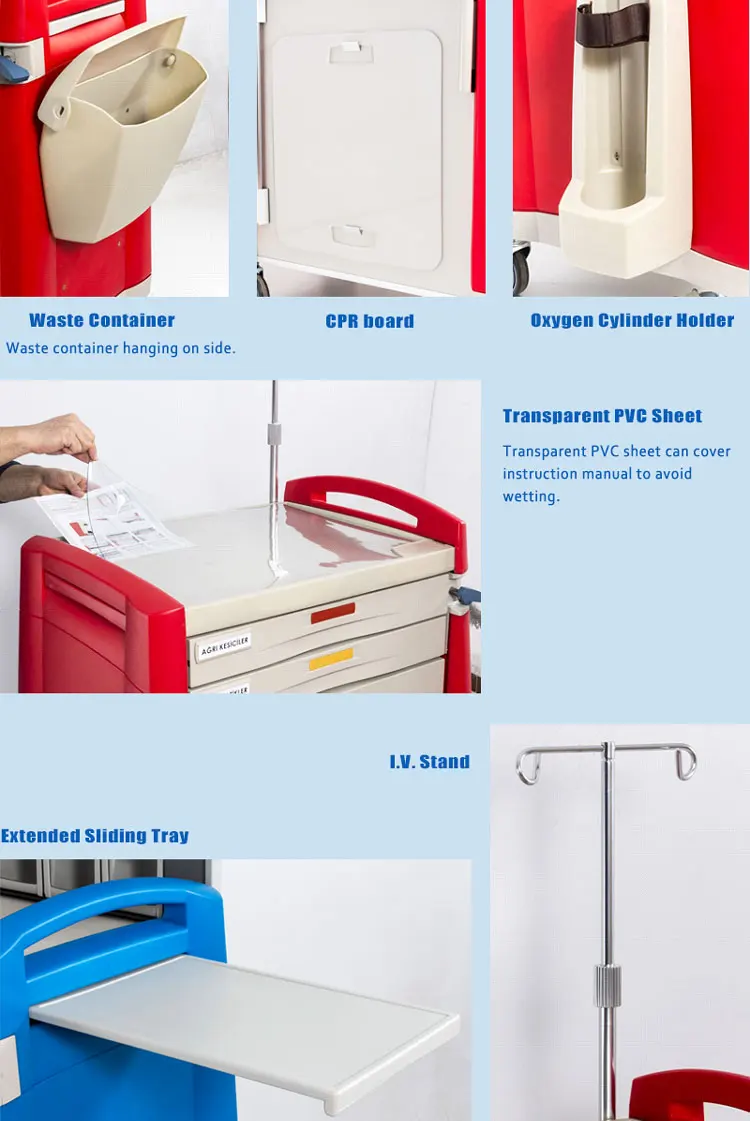 Mobile Crash Cart - Essential Emergency Resuscitation Equipment