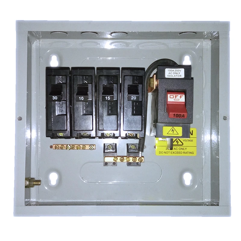 Panel Board 4 Way Mcb Distribution Box With Main Switch Electrical ...