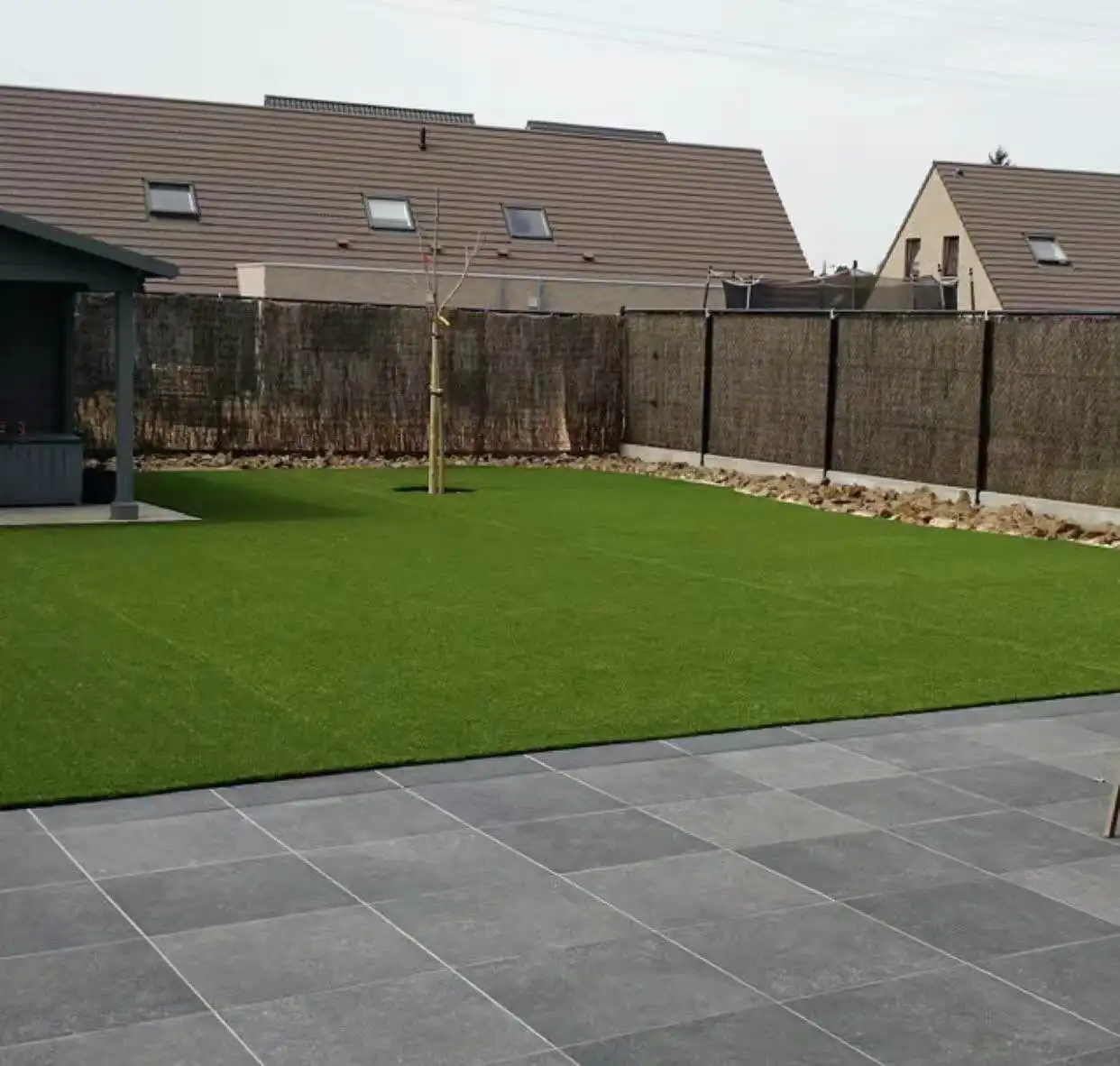 Enoch Outdoor Garden Courtyard Turf Interlocking Artificial Landscaping ...