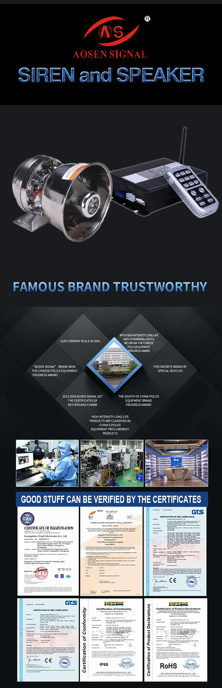 Factory Wireless Car Siren Alarm System - Buy Wireless Car Siren ...