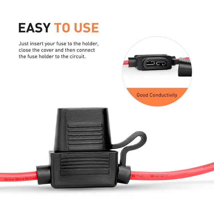 3 15 20 40 Amp Car Auto Inline Mini Blade Waterproof Fuse Holder - Buy ...