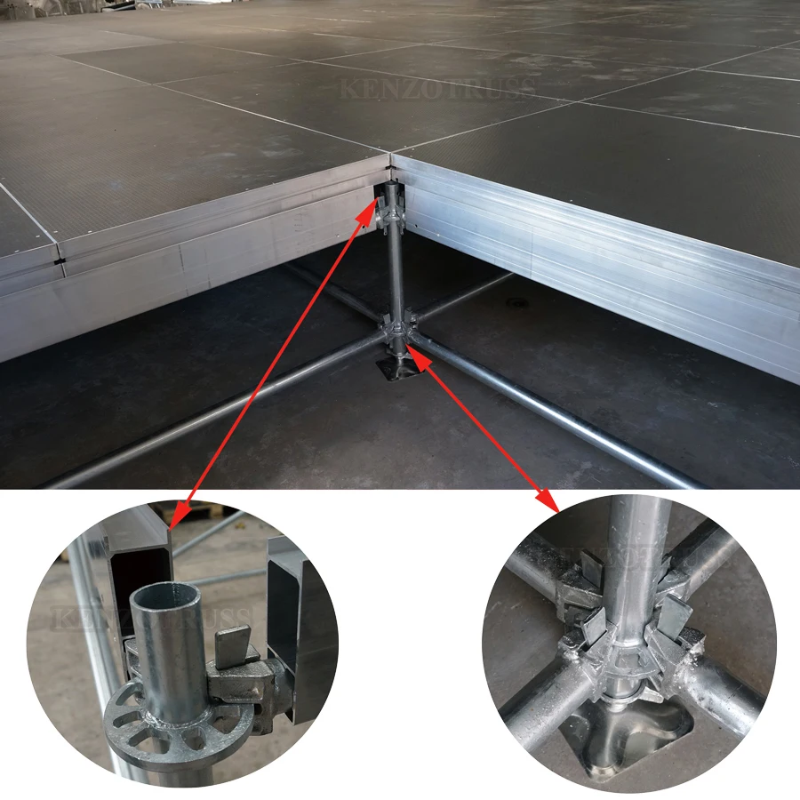 Economical Aluminum Layher Stage for Outdoor Events – Adjustable Height ...