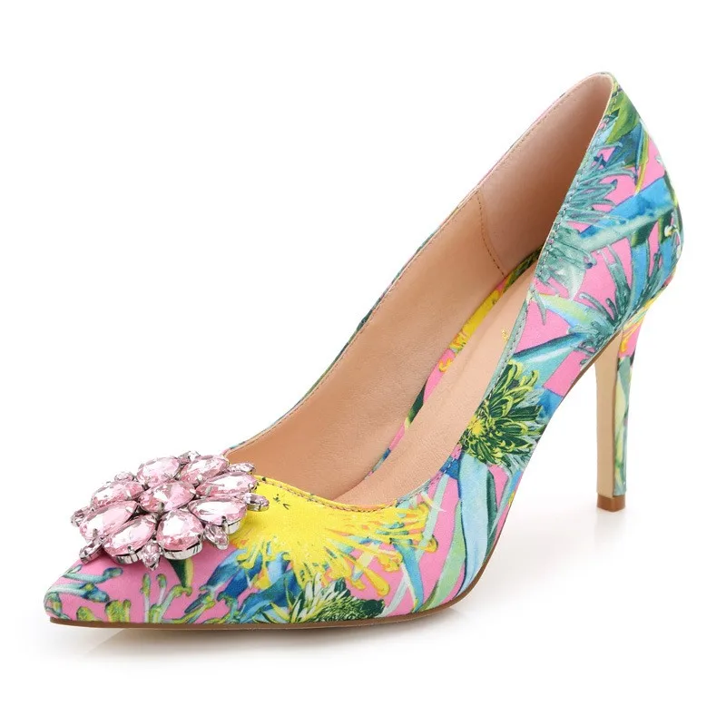 Ss0474 New Arrival 2019 Big Tree Women Banquet Stiletto Heel Shoes ...