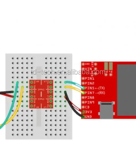 Taidacent 3.3V to 5V I2C 4 Channel Level Translator Module for Data ...