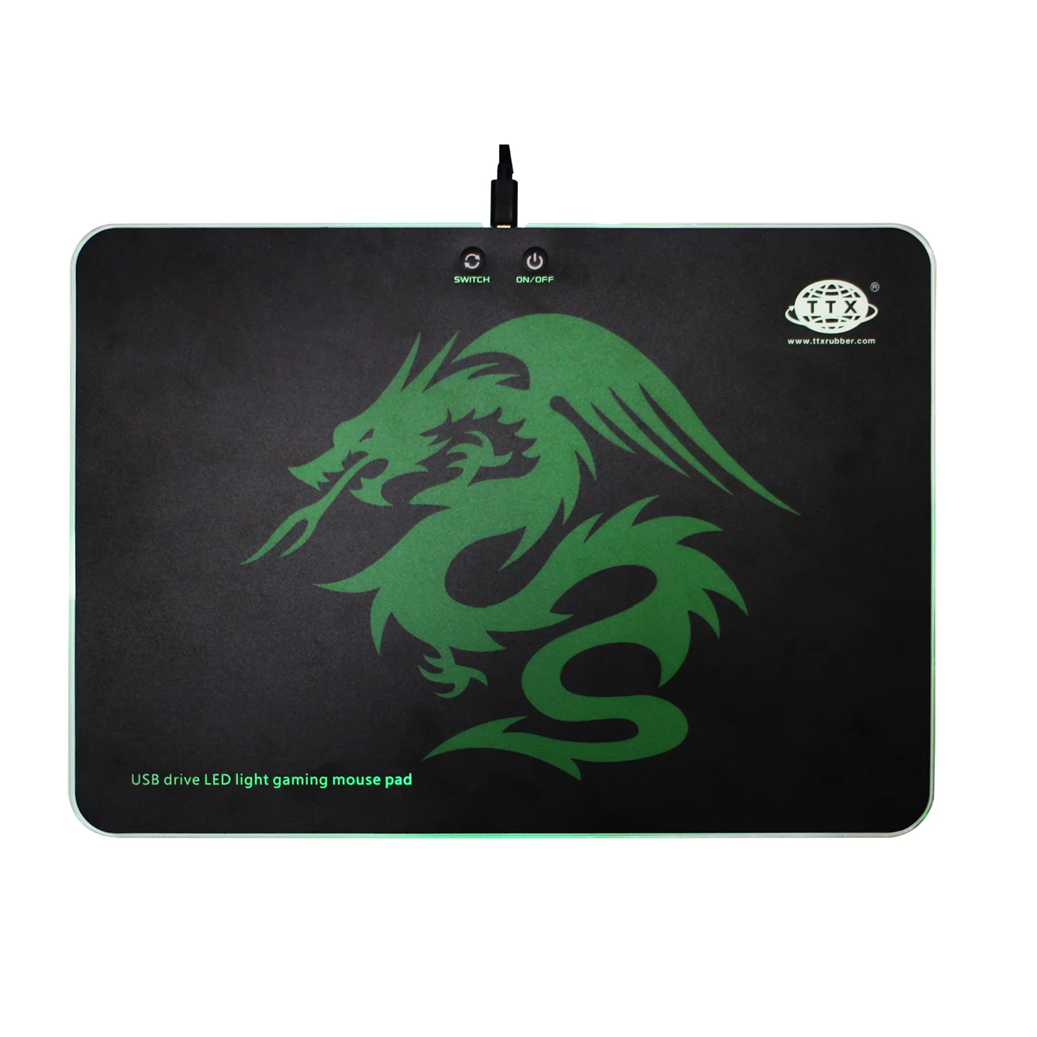 Usb Wired Computer Mice Mat Gaming Mouse Pad Led Light Rgb Gaming Mouse ...