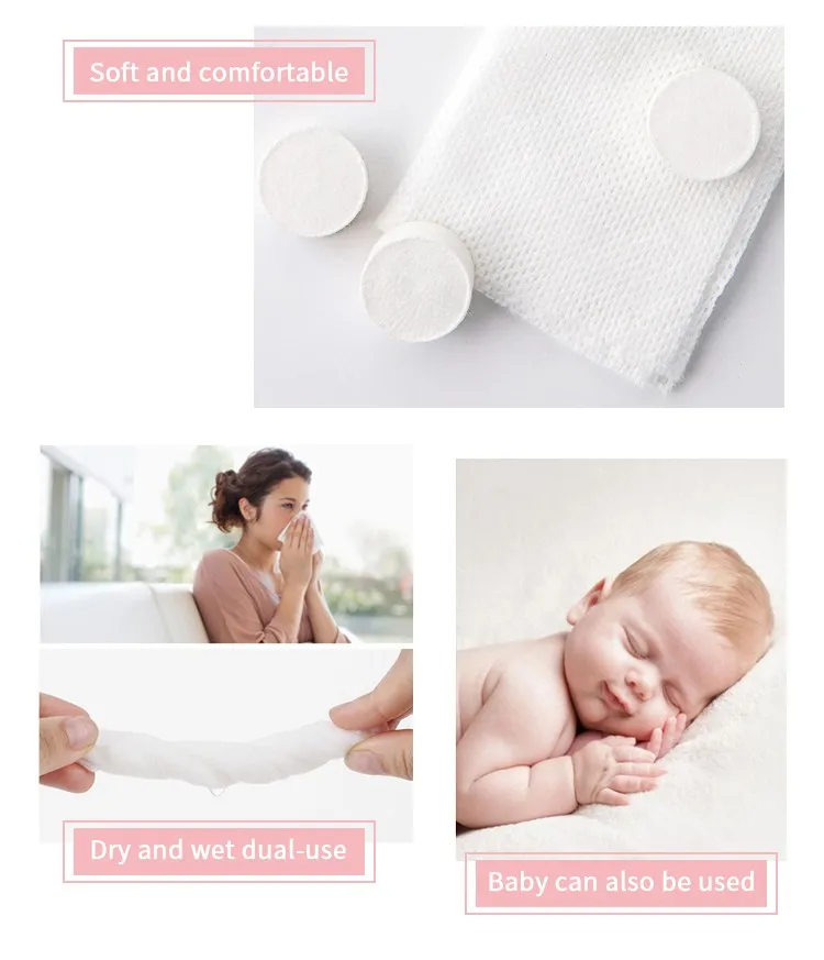 50pcs Skin-friendly Disposable Coin Tissue Compressed Towel Magic ...